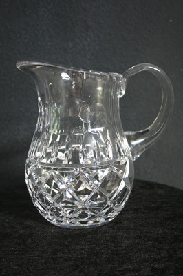 SIGNED Galway Rathmore Crystal 32 oz. Pitcher with Applied Handle ...