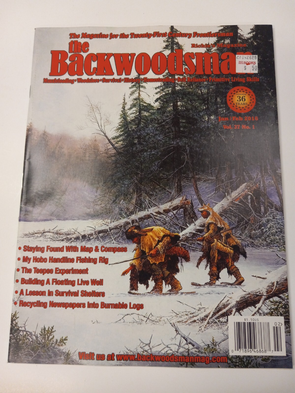 Backwoodsman Magazine Prepper Survival (Survival Shelters) Jan/Feb 2016 ...