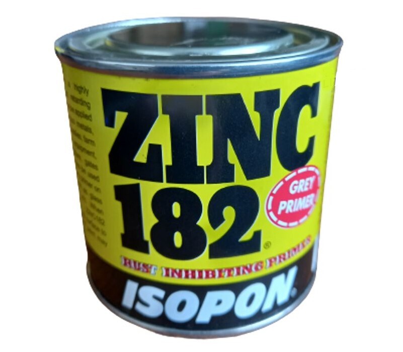 Zinc 182 Rust Paint Inhibiting Primer Grey Isopon Treatment Metal Paint ...