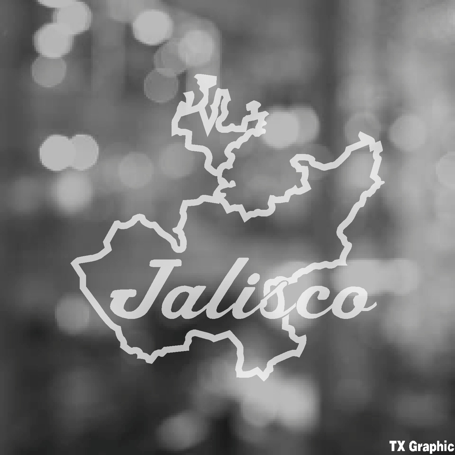 Jalisco Map Decal JAL Guadalajara Mexico Vinyl Sticker Car Window ...