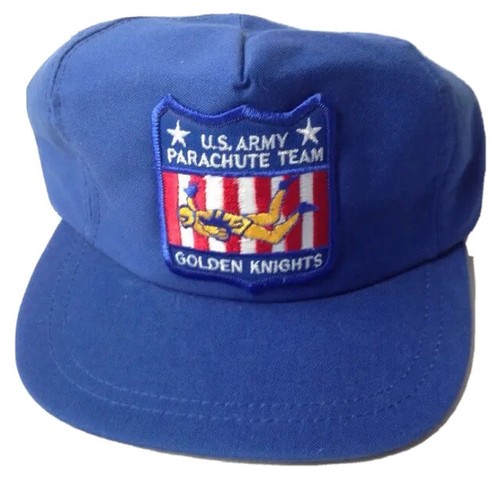 1970s 1980s U.S. ARMY PARACHUTE TEAM GOLDEN KNIGHTS BASEBALL CAP ...