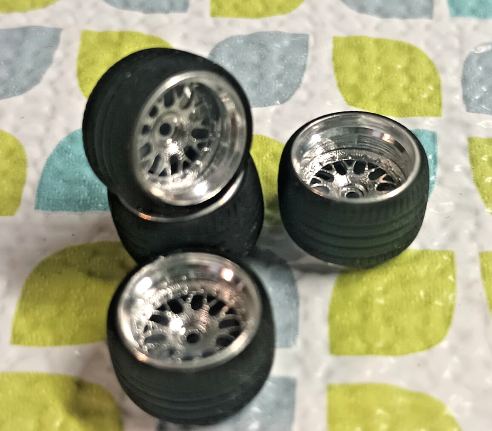CUSTOM WHEELS 5 SETS ALLOY STAGGER FITS ON HOT WHEELS 1/64 CARS NEW SET ...
