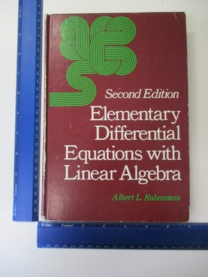 Elementary differential equations with linear algebra - Rabenstein ...