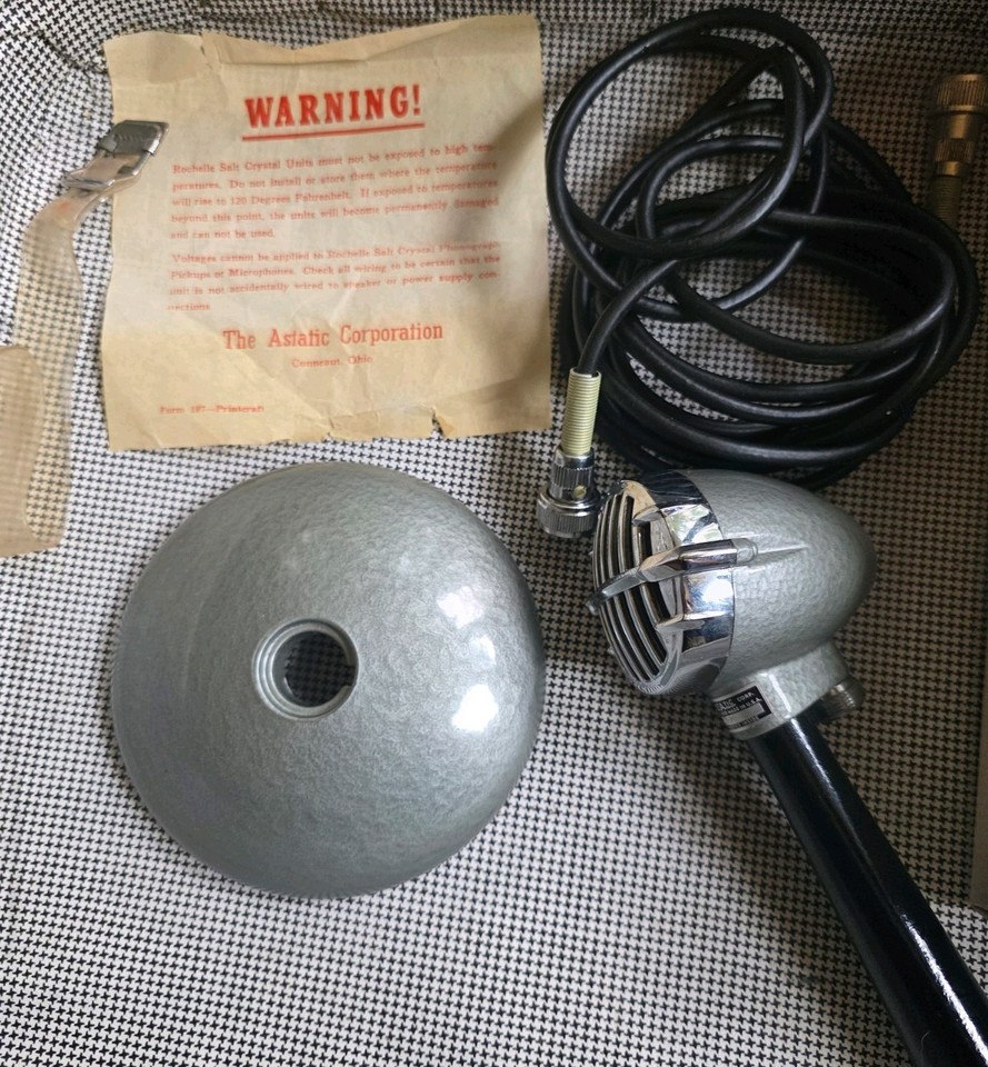 Astatic JT-30 Bullet Microphone with box, stand, cords, & paperwork | eBay