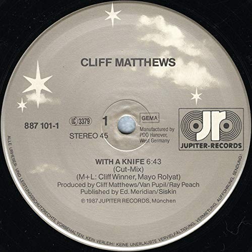 Cliff Matthews With a knife (Cut Mix, 1987) (Vinyl) | eBay UK