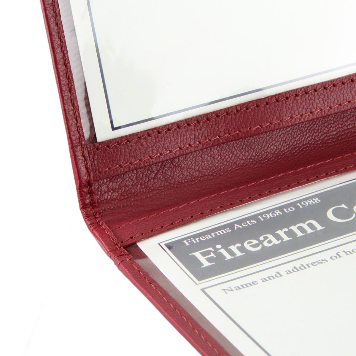 Double Shotgun & Firearm Certificate Wallet/Holder - Genuine Leather ...