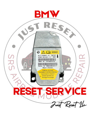 FIT ALL BMW SRS SAFETY MODULE RESET CRASH CODE CLEAR RESET SERVICE! | eBay