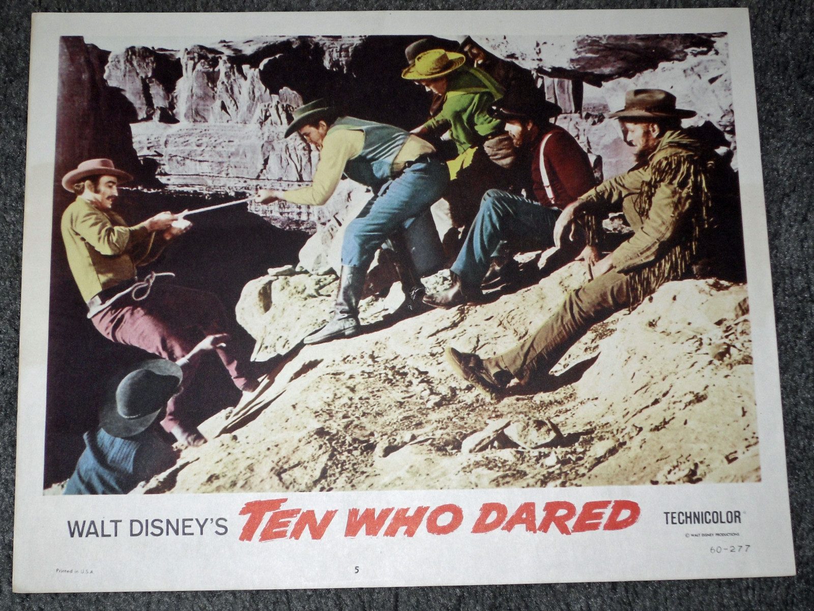 TEN WHO DARED original 1960 lobby card poster BEN JOHNSON/JAMES DRURY ...