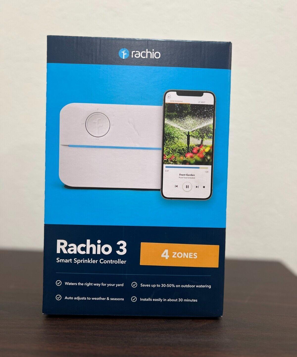 Rachio 3 Smart Sprinkler Controller 4 Zone 3rd Gen - 4ZULW-C ...