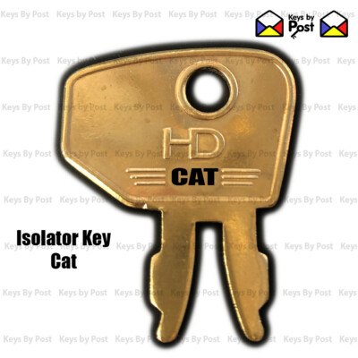 CAT KEY / CATERPILLAR ISOLATOR, DEADMAN MASTER KEY FOR DIGGER, DUMPER ...