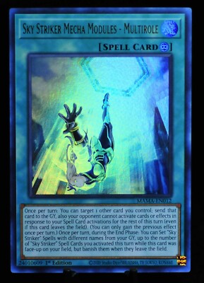 Yugioh Sky Striker Mecha Modules - Multirole MAMA-EN012 Ultra Rare 1st ...
