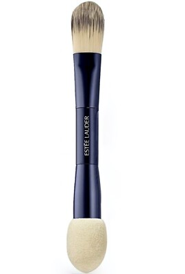 NEW Estee Lauder Double Ended Dual Foundation Brush + sponge Sealed in ...