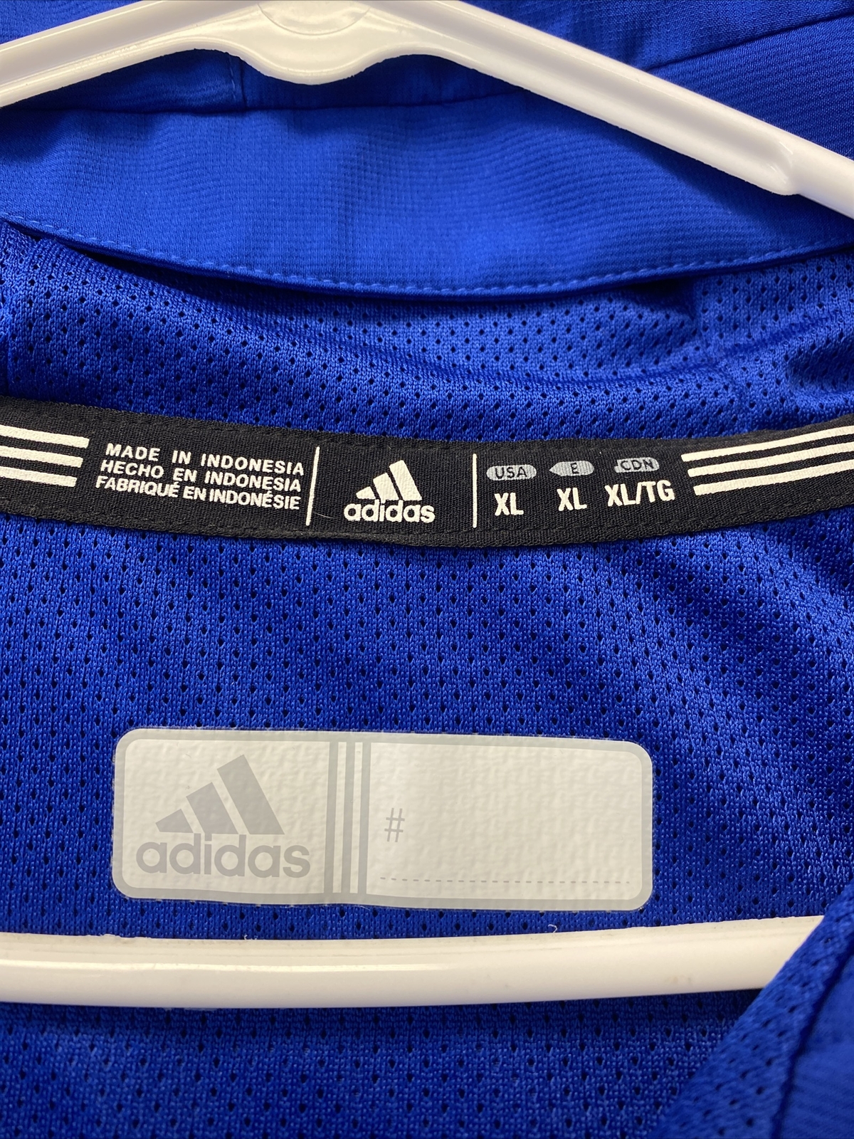 Adidas jacket Pullover logo Blue Windbreaker XL Adult men / 37-52 | eBay