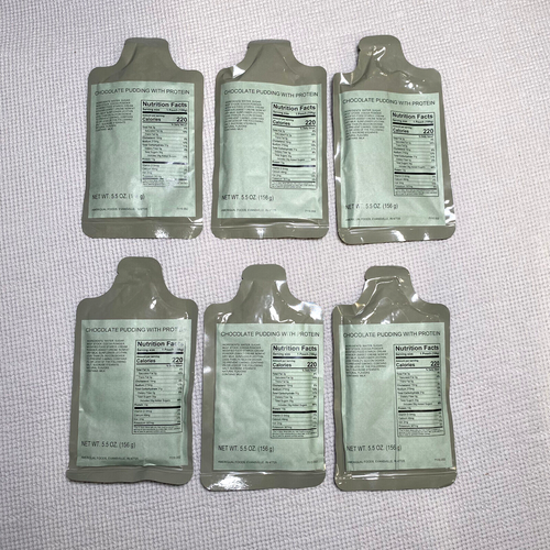 MRE Chocolate Pudding with Protein - Meal Ready to Eat USGI Dessert ...