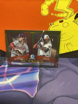 2022 Bowman Draft Blackjack #BJ-5 Elijah Green Jake Bennett Nationals ...