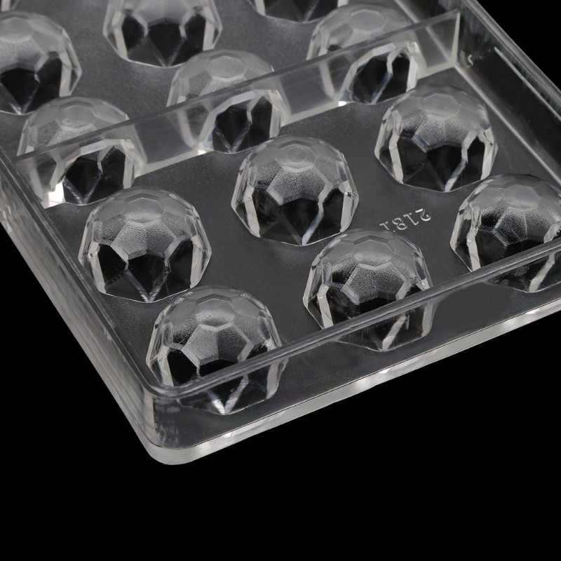 1 PC Polycarbonate Diamond Shape DIY Chocolate Mold Ice Cube Jelly ...