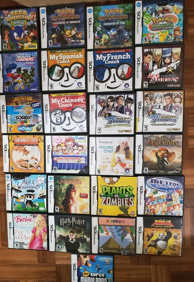 Lot Of Authentic, Original Nintendo DS Game Cases & Manuals - NO GAMES ...