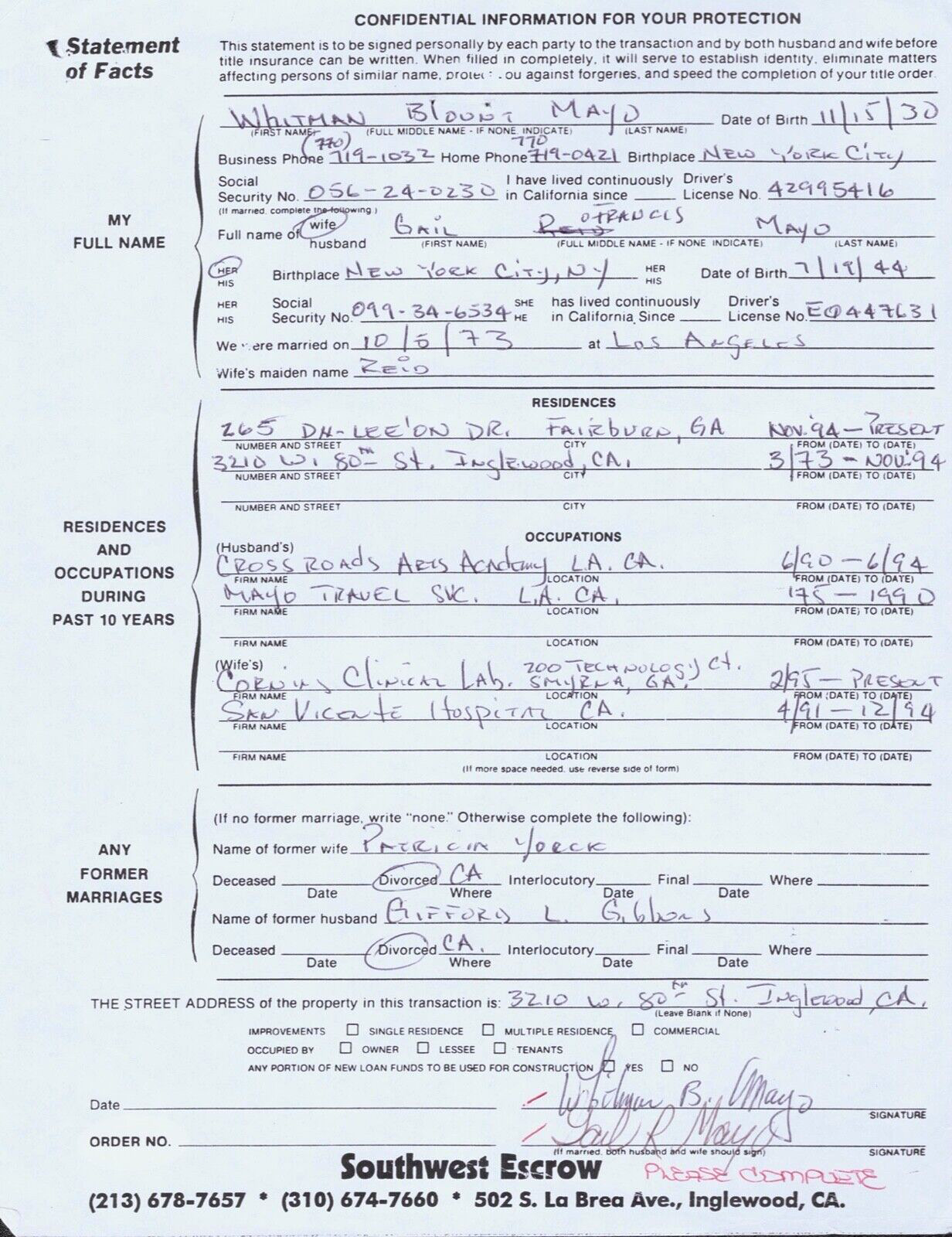 WHITMAN MAYO Signed Autograph Contract RARE JSA COA SANFORD AND SON | eBay