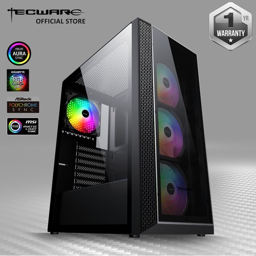 Buy Tecware Vega L, Dual TG RGB Mid Tower Case Online at Lowest Price ...