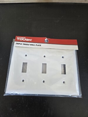 Hyper Tough Triple Toggle Wall Plate White 52715 NEW/ Location Shop | eBay