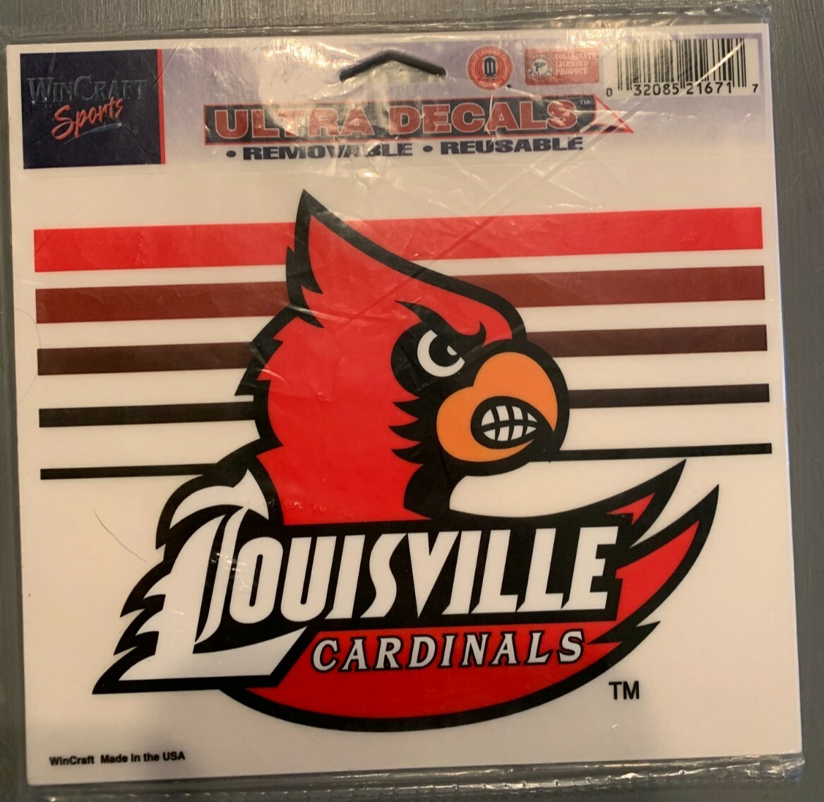 Louisville Cardinals Wincraft Ultra Decals 10-Pack Removable/Reusable ...