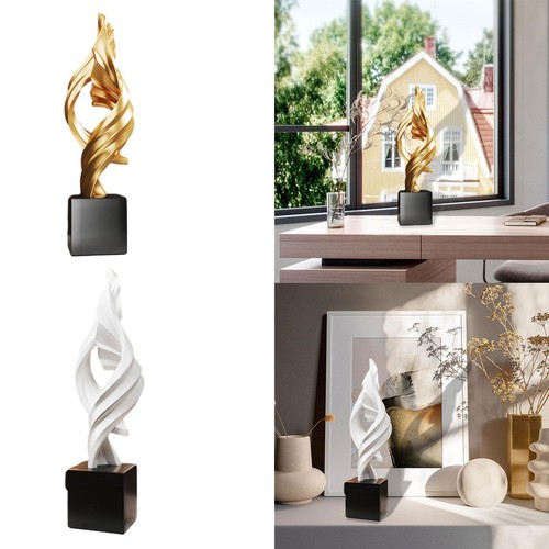 Abstract Art Statue Resin Desktop Sculpture for House Cabinets Shelf ...