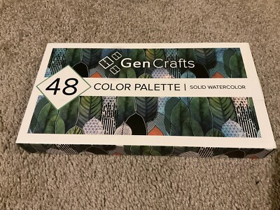 GenCrafts Watercolor 48 Premium Paint Palette | eBay