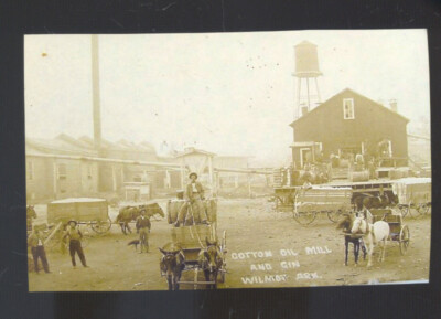 REAL PHOTO WILMOT ARKANSAS COTTON GIN WATER TOWER POSTCARD COPY | eBay