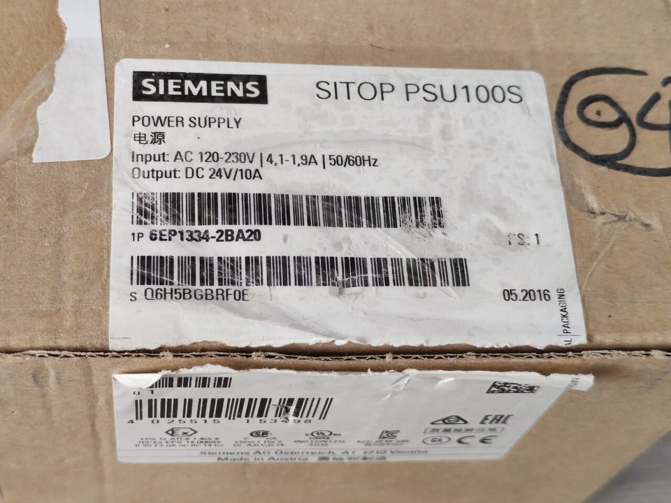 Siemens SITOP PSU100S Power Supply 6EP1334-2BA20 | eBay