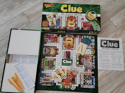 Clue Board Game The Classic Edition 1949 Remake Hasbro New Open Box ...