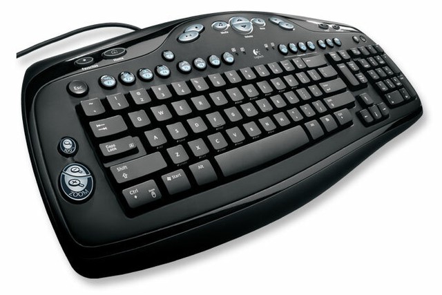 Logitech Corded Gaming Computer PC USB Multimedia Keyboard Y-bn52 ...