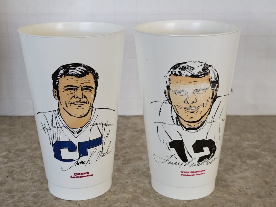 1970s 7-ELEVEN 7-11 MLB BASEBALL NFL FOOTBALL PLAYER SLURPEE CUPS ...