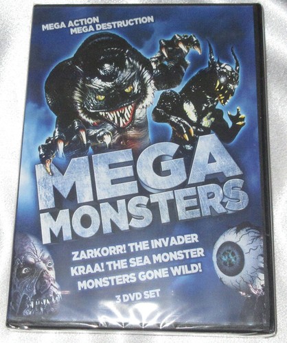 Mega Monsters 3-Disc DVD Set (New) Zarkorr! Invader Kraa! Sea Monsters ...