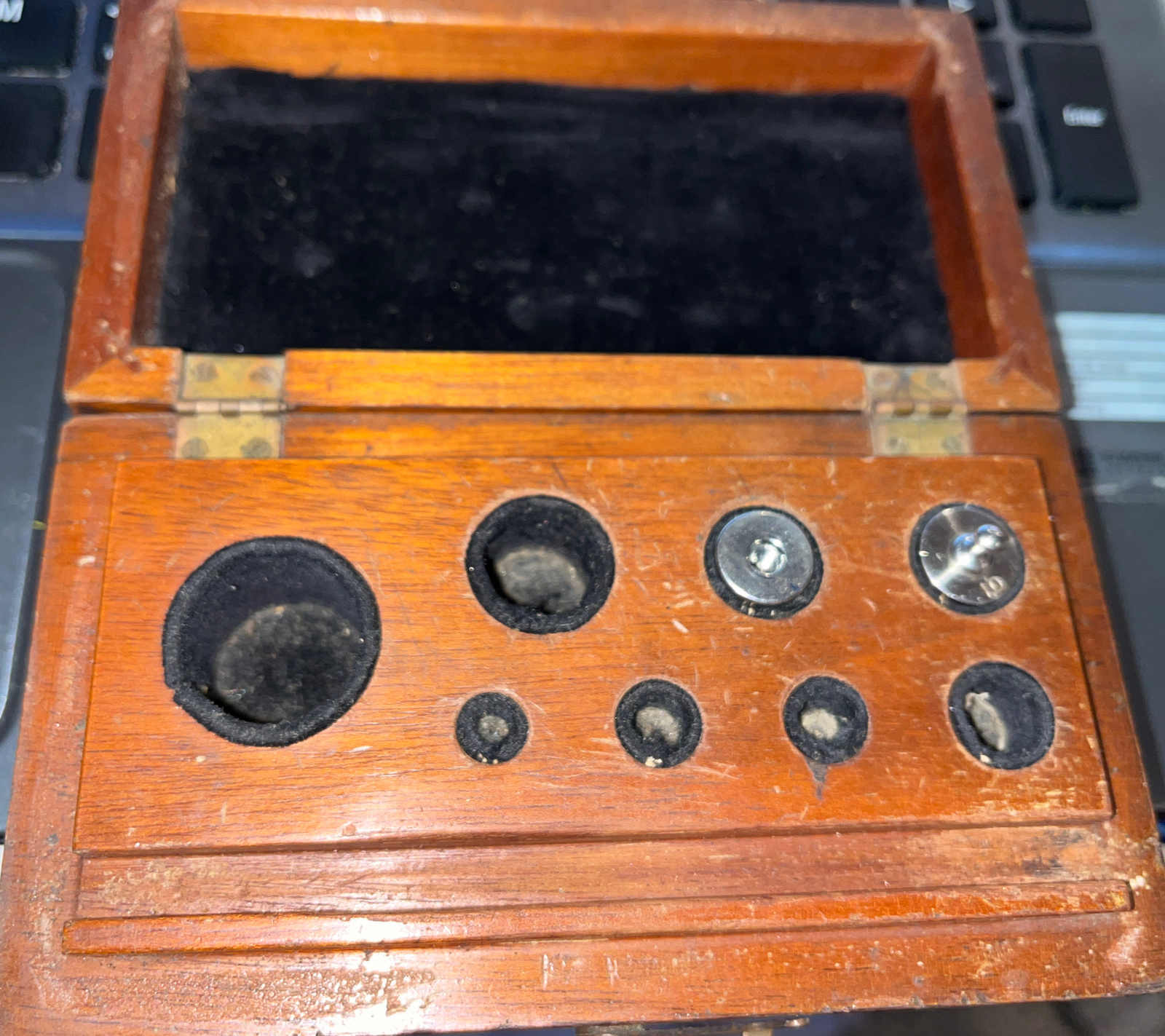 Vintage Christian Becker Scale Box with Two Weight | eBay