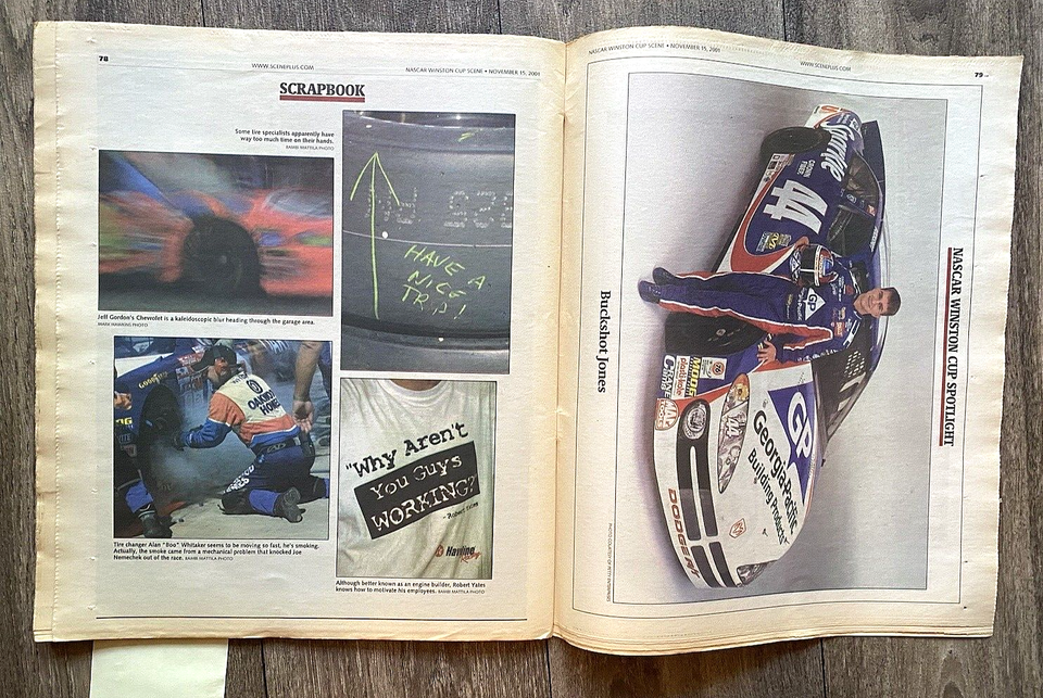 Nascar Scene Newspaper November 15, 2001 95 Pages | eBay