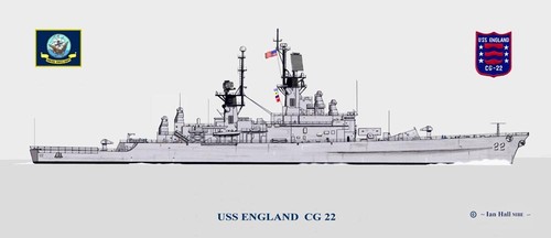 USS England CG-22 Print US Navy | eBay