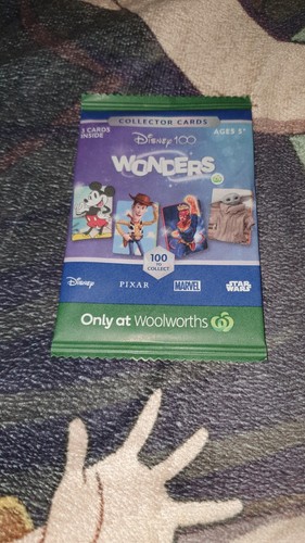 1x Unopened Woolworths Disney 100 Wonders Collector Card Pack | eBay