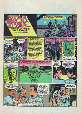Star Trek - Capt. Kirk & Spock - full page Sunday color comic, February ...