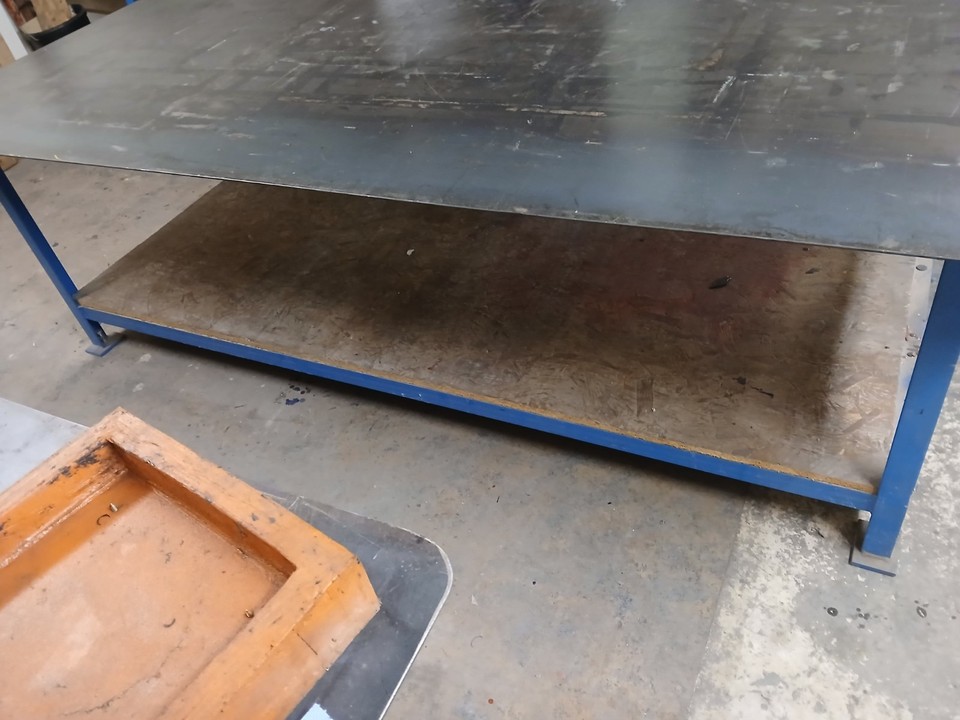 Heavy Duty Metal Work Table Industrial metal work table | eBay UK