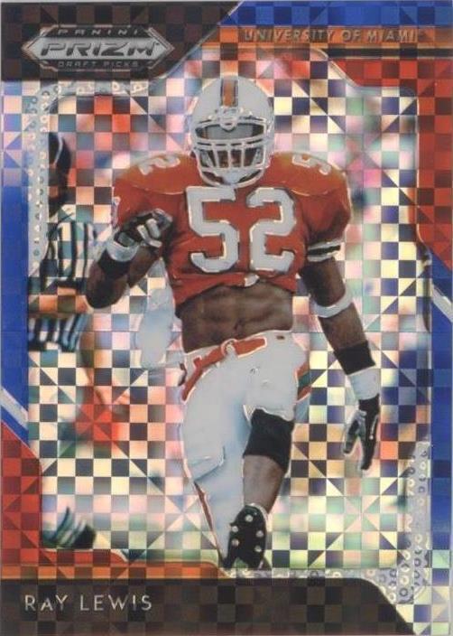 2019 Panini Prizm Draft - Ray Lewis #77 Red White & Blue Prizm /99 for ...