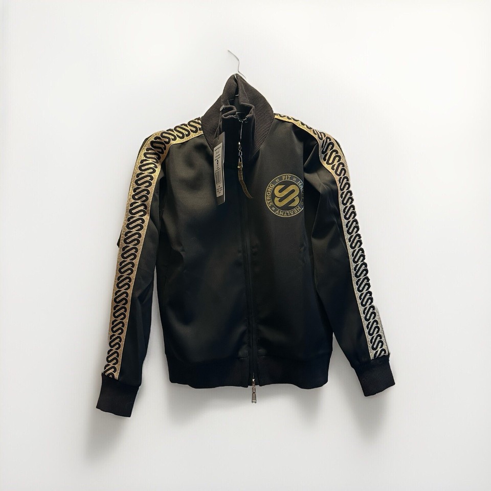 SHARNY & JULIUS Glitter Ribbon Black Label Women's Tracksuit Jacket NWT ...