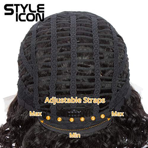 10" Human Hair Afro Wigs Short Curly Wigs for Black Women Lace 10 Inch ...