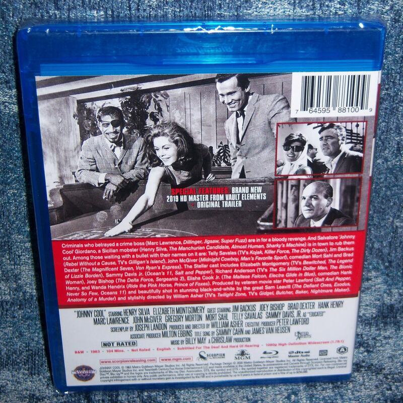 NEW RARE OOP SCORPION HENRY SILVA ELIZABETH MONTGOMERY JOHNNY COOL BLU ...