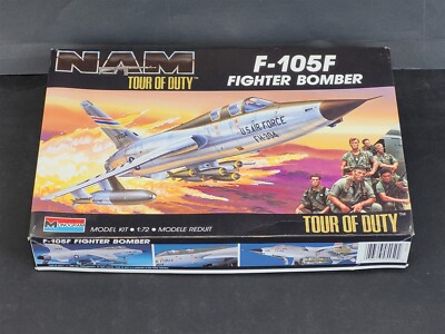 MONOGRAM F-105F Fighter Bomber 1:72 Model Kit #5450 CIB~ T646 | eBay
