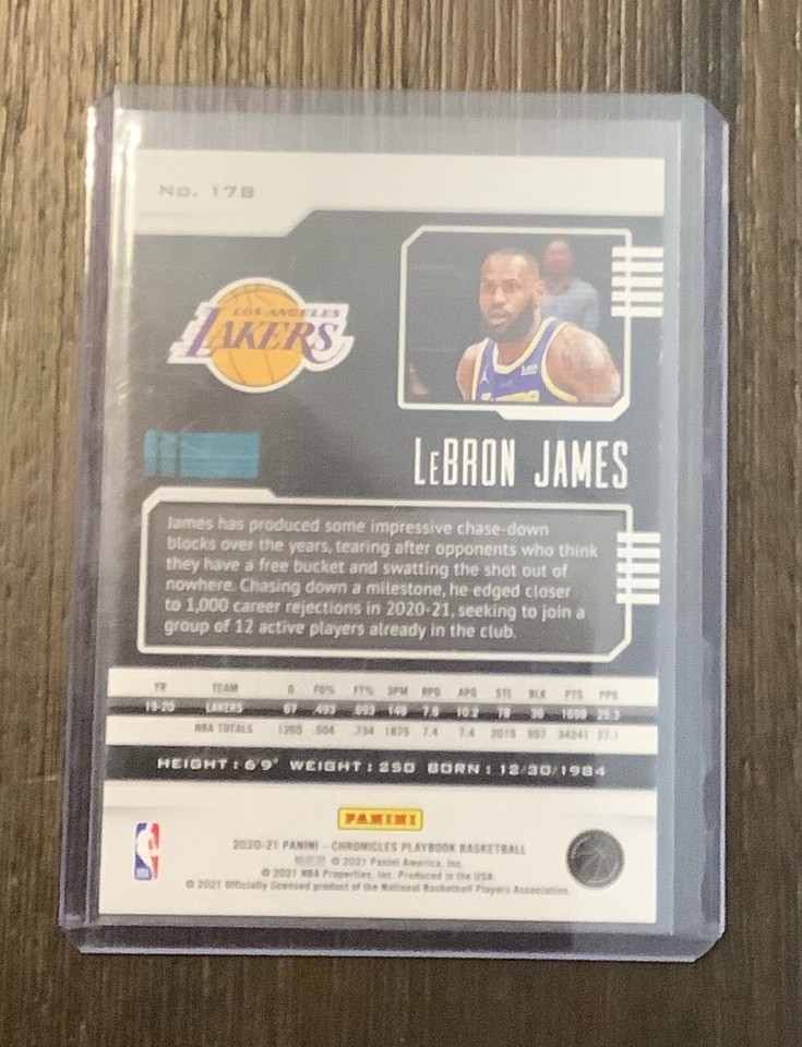 2020-21 LEBON JAMES Chronicles Basketball Playbook Pink Parallel #178 ...
