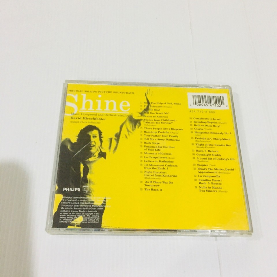 Shine by David Hirschfelder CD Original Motion Picture Soundtrack | eBay