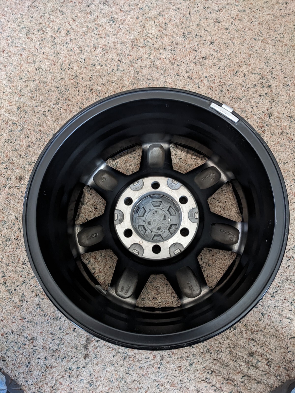 Toyota OEM TRD Wheel 17x7 Black and Silver. Came off a 2023 Toyota ...