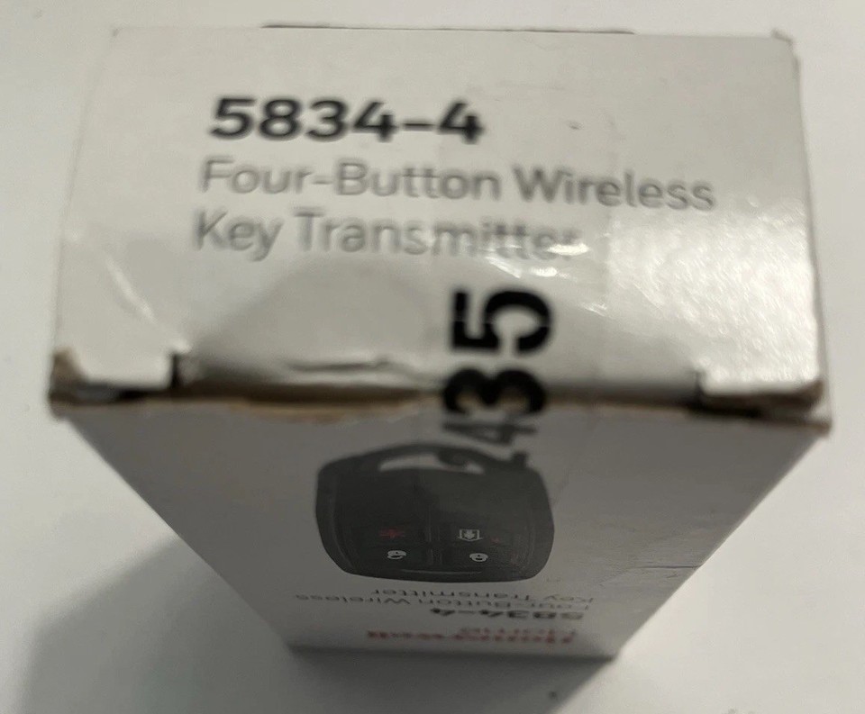 HONEYWELL 5834-ADT WIRELESS REMOTE KEY FOB 4 BUTTON | eBay