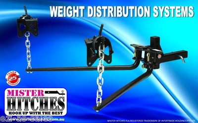 275KG (600LB) WEIGHT DISTRIBUTION SYSTEM - HITCH TOW BAR CARAVAN LOAD ...