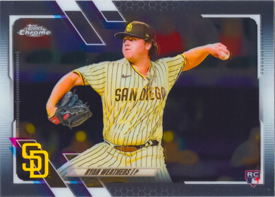 Ryan Weathers RC 2021 Topps Chrome Baseball MLB Rookie Card #97 San ...